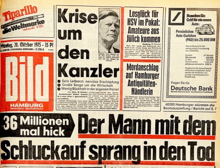 Bild Zeitung 1975 Archiv | Historische-Magazine.de