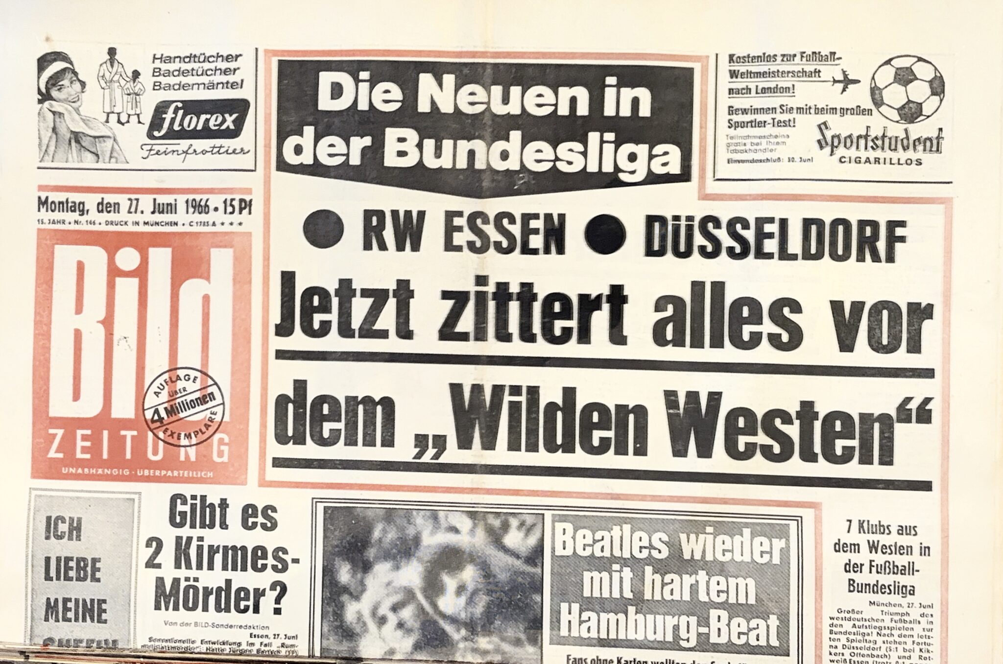 BILD ZEITUNG 1966 ARCHIV – Ihre Originalausgabe! | Historische-Magazine.de